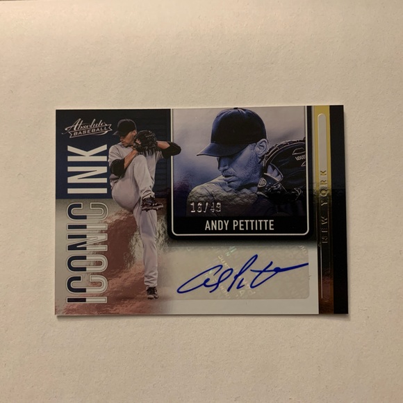 Panini | Other | 222 Panini Absolute Andy Pettitte Spectrum Blue Iconic ...